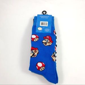 Nintendo | Underwear & Socks | Nintendo Super Mario And Toad Crew Socks ...